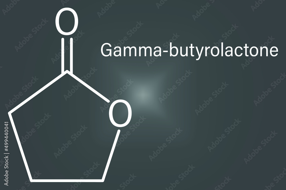 Gamma-butyrolactone (GBL) solvent molecule. Used as prodrug form of GHB ...