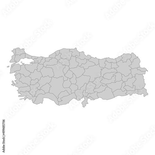 Outline political map of the Turkey High detailed | WallsHeaven | New ...
