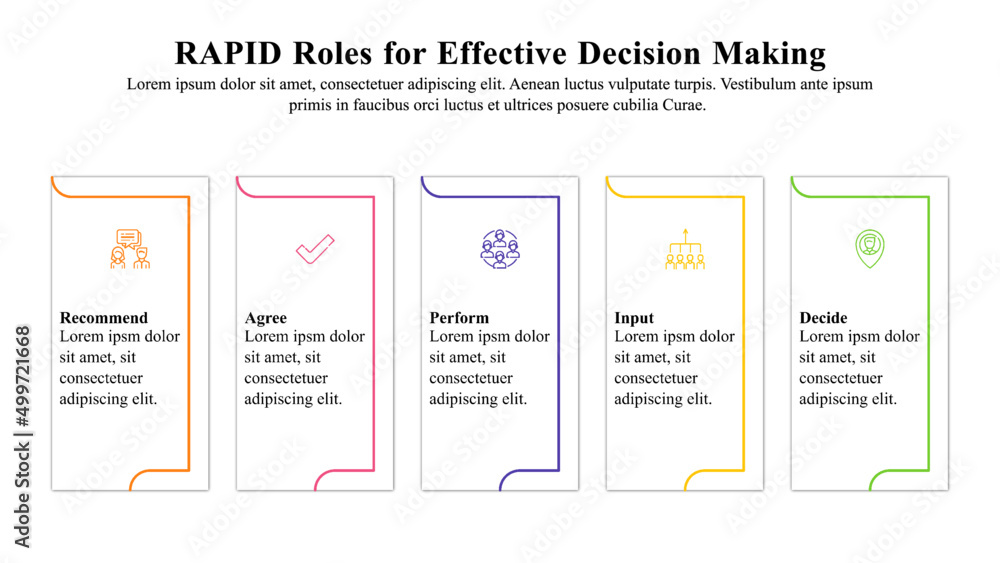 Infographic presentation template of RAPID framework used by the team ...