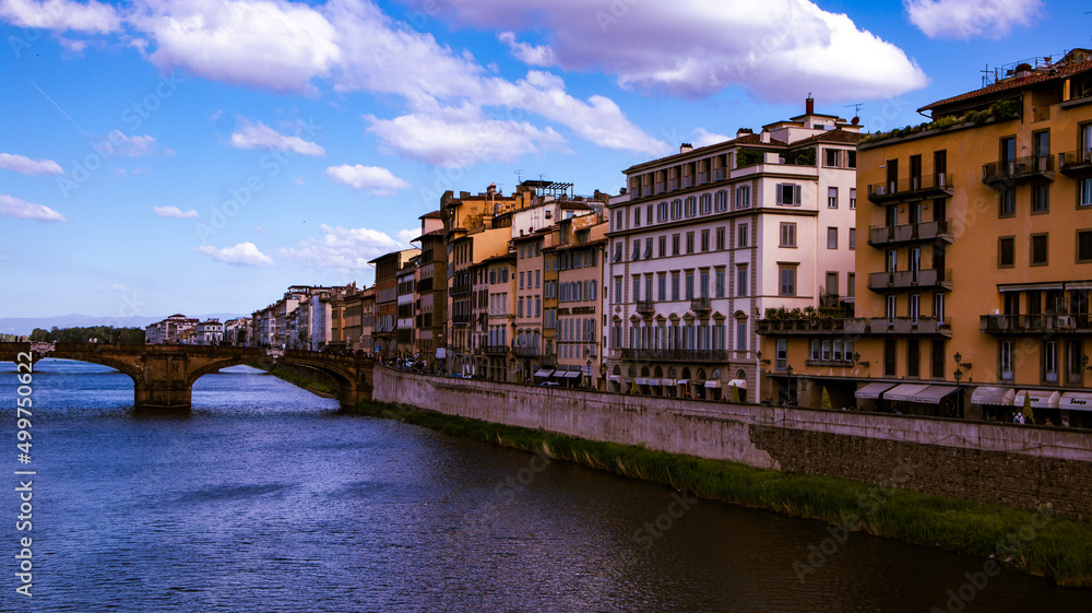 Firenze, lungo il fiume Arno Stock Photo | Adobe Stock
