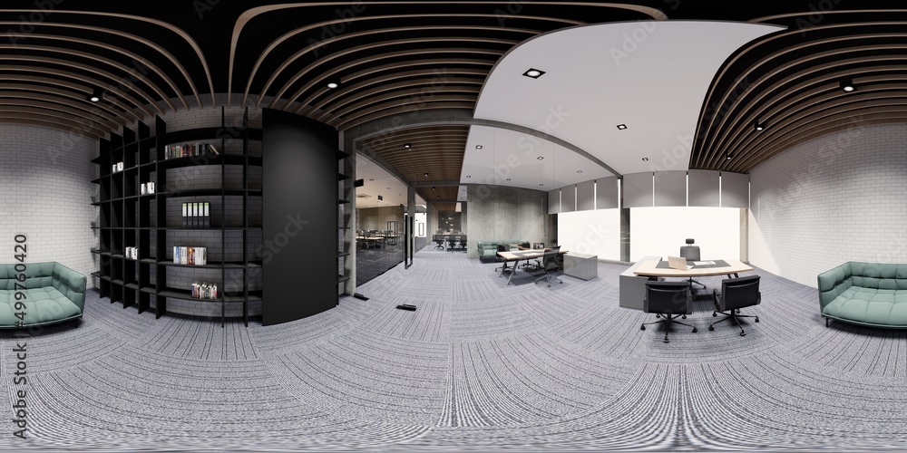 3d illustration spherical 360 vr degrees, a seamless panorama of the ...