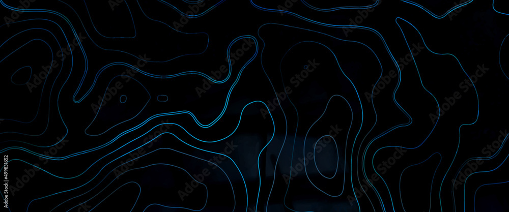 3D colorful Topographic map background concept. Topo contour map magic ...