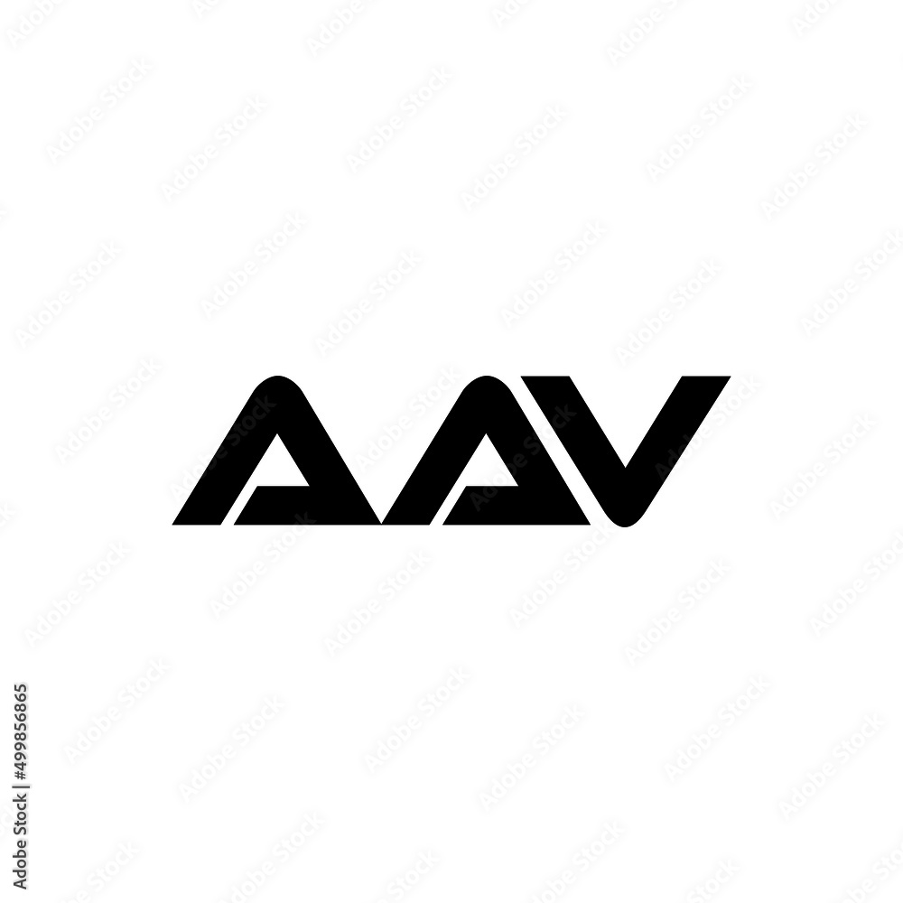 AAV letter logo design with white background in illustrator, vector ...