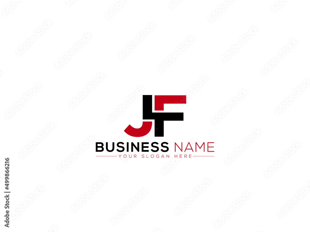 Alphabet JF Logo Icon, Creative Jf fj Logo Design For Your Colorful ...