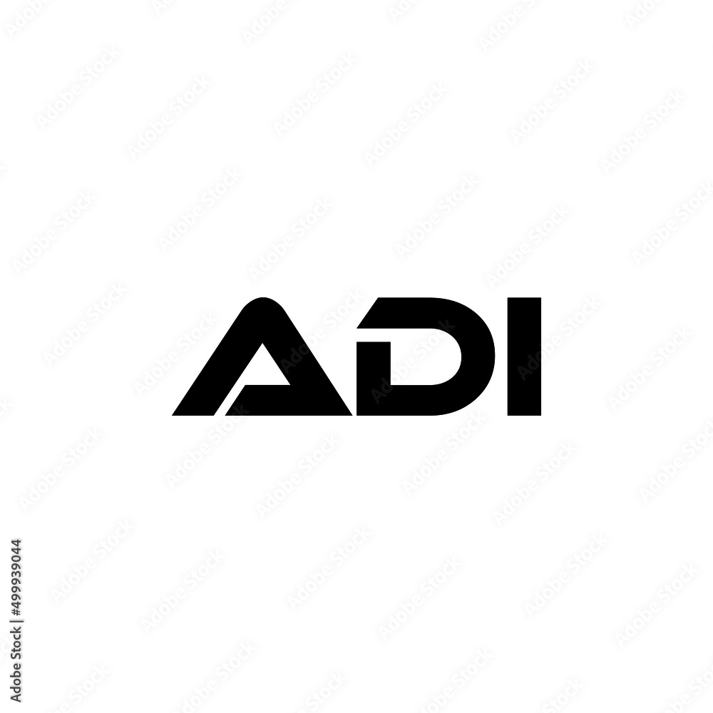 ADI letter logo design with white background in illustrator, vector ...