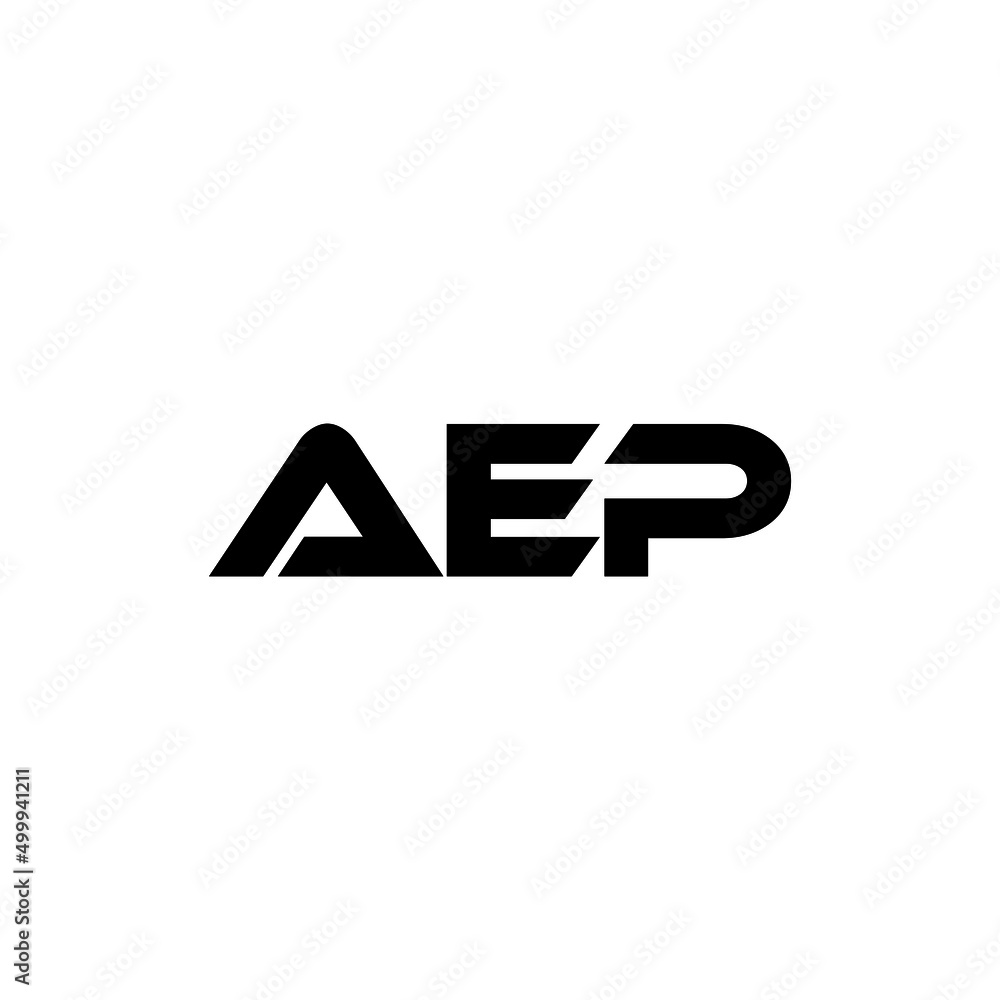 AEP letter logo design with white background in illustrator, vector ...