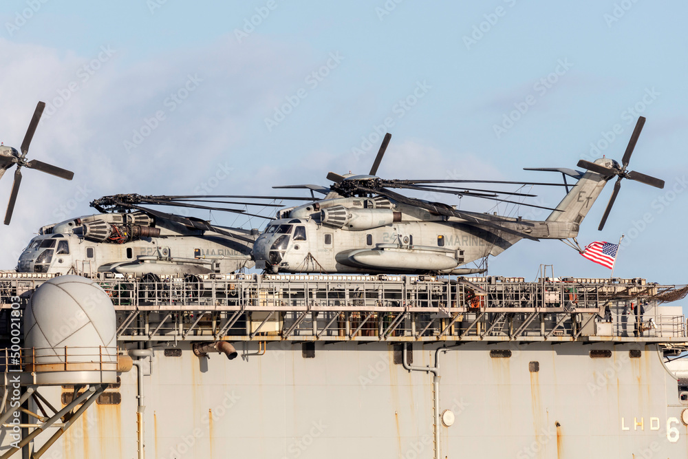 Melbourne, Australia - August 30, 2017: Sikorsky CH-53 heavy lift ...
