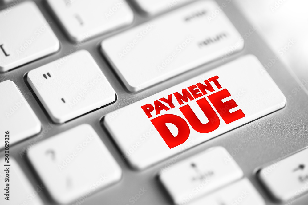 Payment Due - date on which a payment or invoice is scheduled to be ...