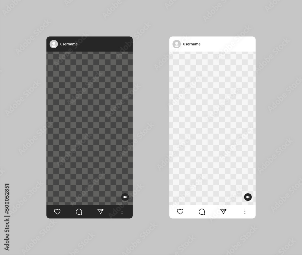 Vetor instagram mockup social media template , new update instagram reels feed post mock up ...
