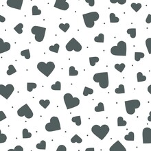 Grey Hearts Pattern Free Stock Photo - Public Domain Pictures