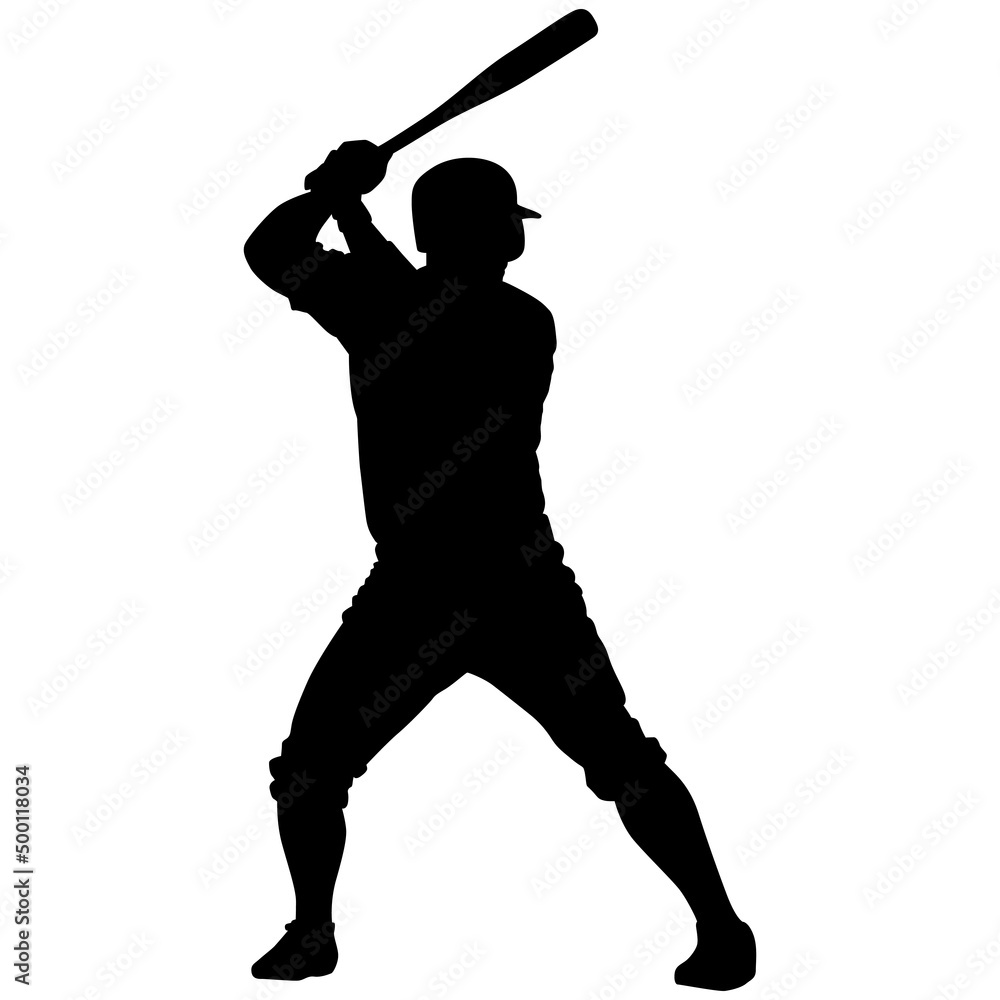 baseball batter player, also known as batsman - batman in motion to hit ...