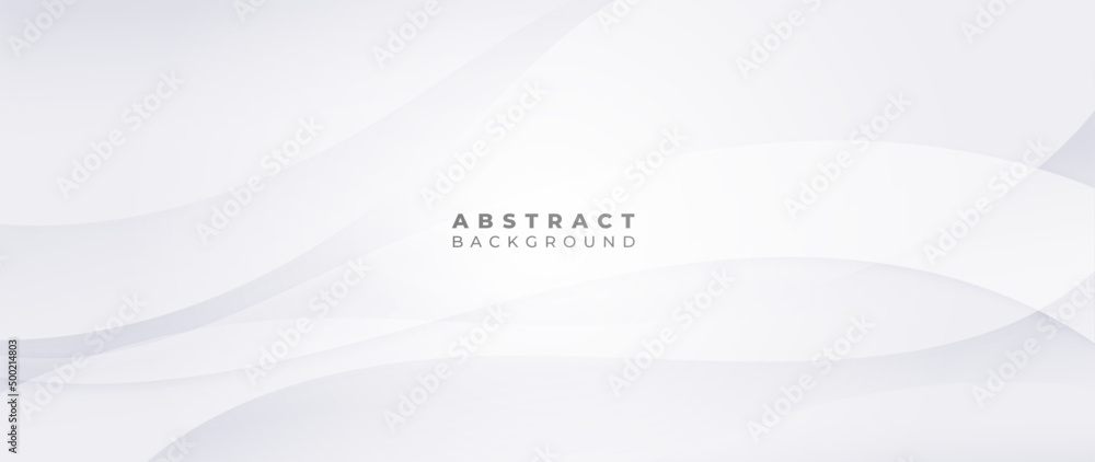 Abstract white background poster with dynamic. technology network ...