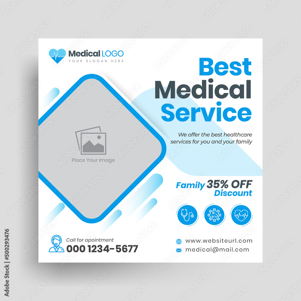 Medical and healthcare social media post | Instagram post banner ...