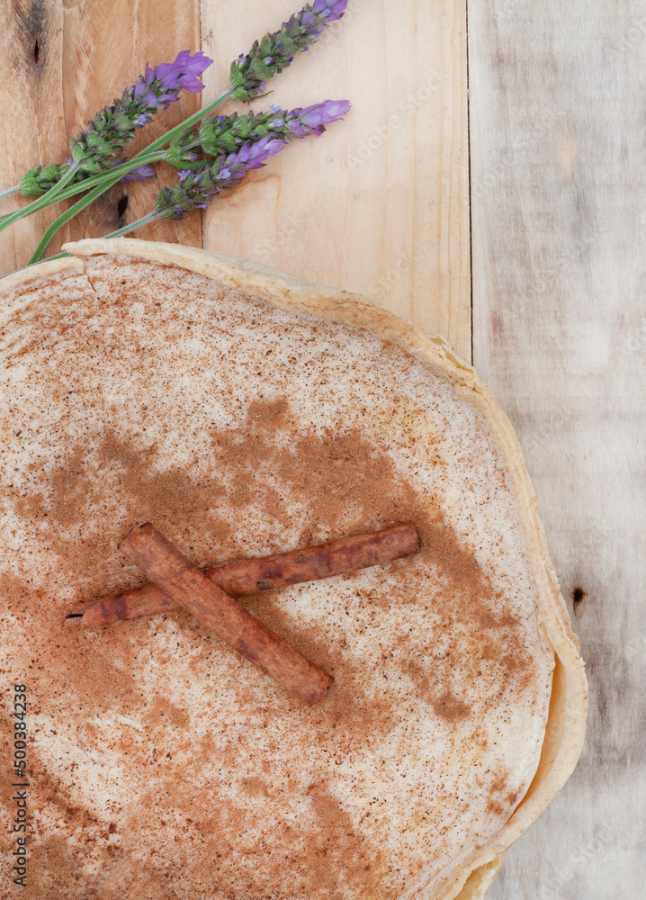 baked milk tart. a baked version of traditional South African milk tart ...