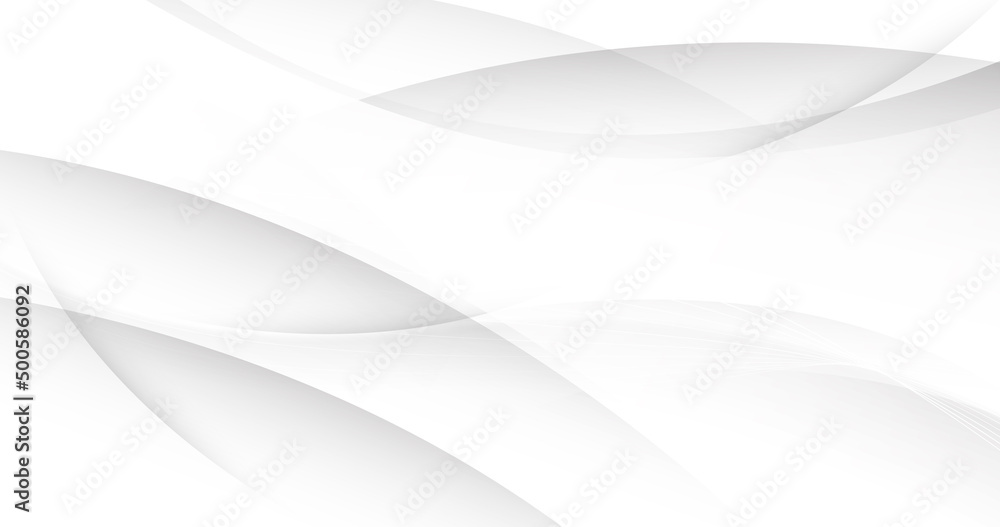 Abstract white curve flows shape background. Website, banner and ...