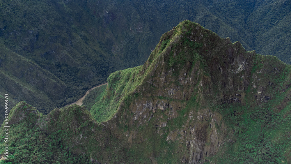 Fotografía aérea de Machu Picchu realizada con drone. Maravilla del ...