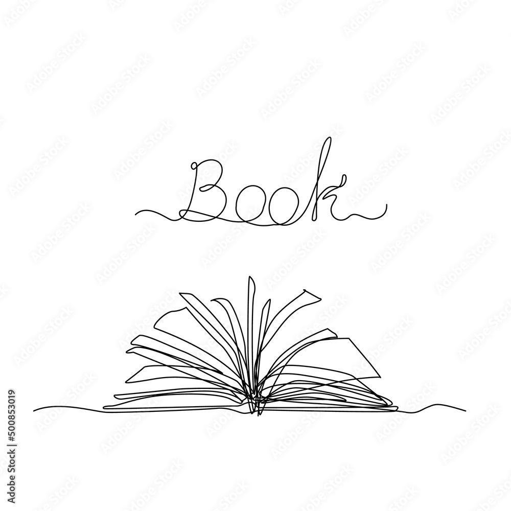 Line drawing book. Single draw magazine, line art dictionary ...