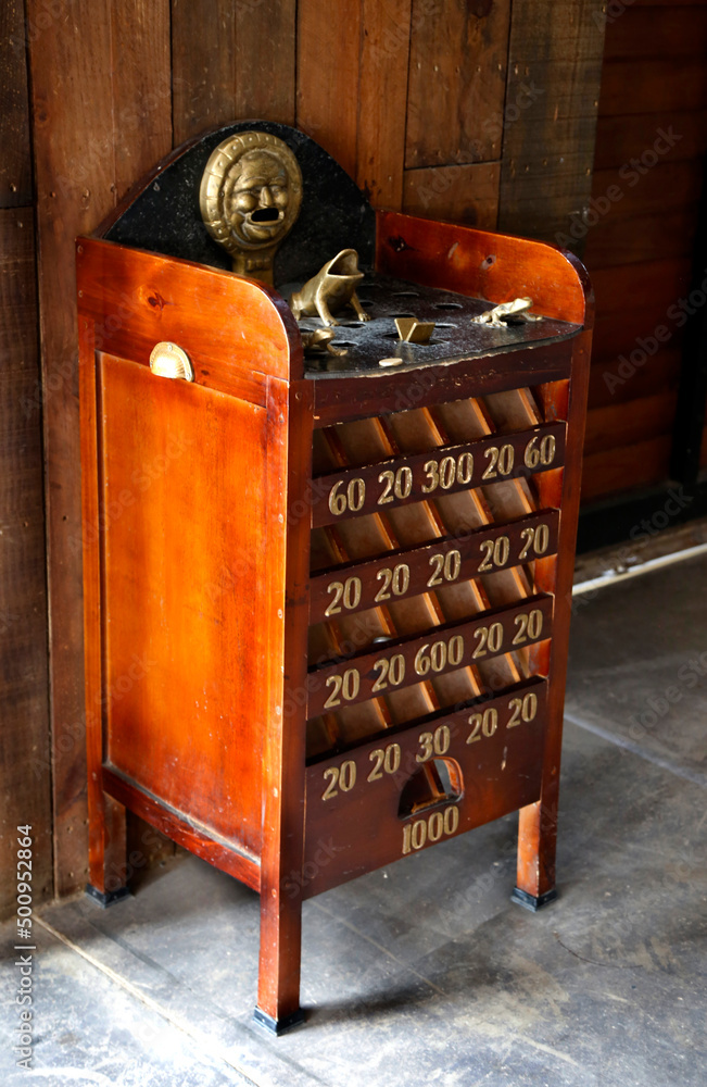 Leapfrog. Traditional throwing and aiming game. game table Toss coins ...