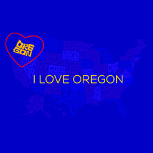 I Love Oregon Poster Free Stock Photo - Public Domain Pictures