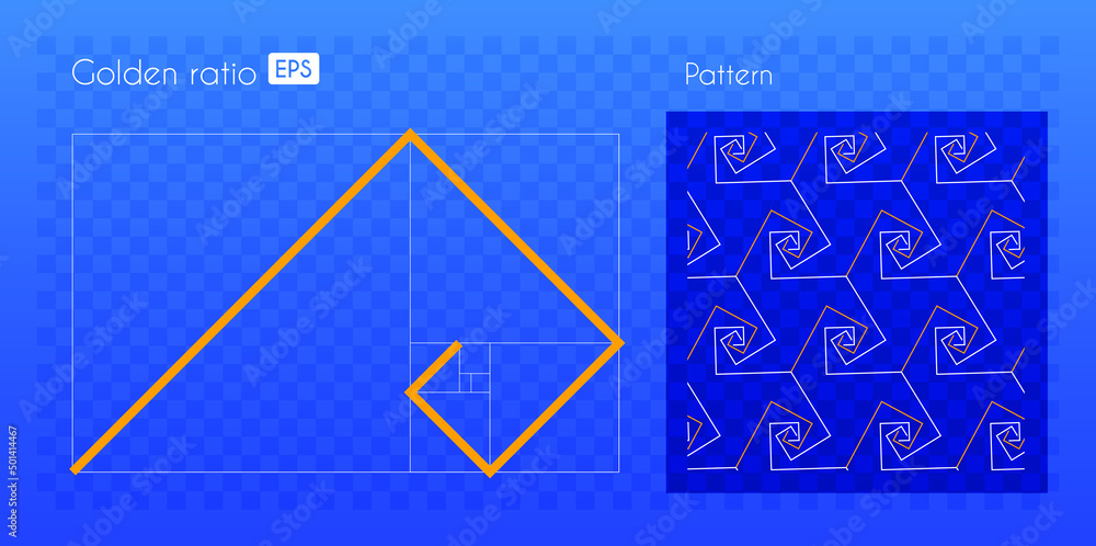 pattern inspired by the golden ratio Stock Vector | Adobe Stock