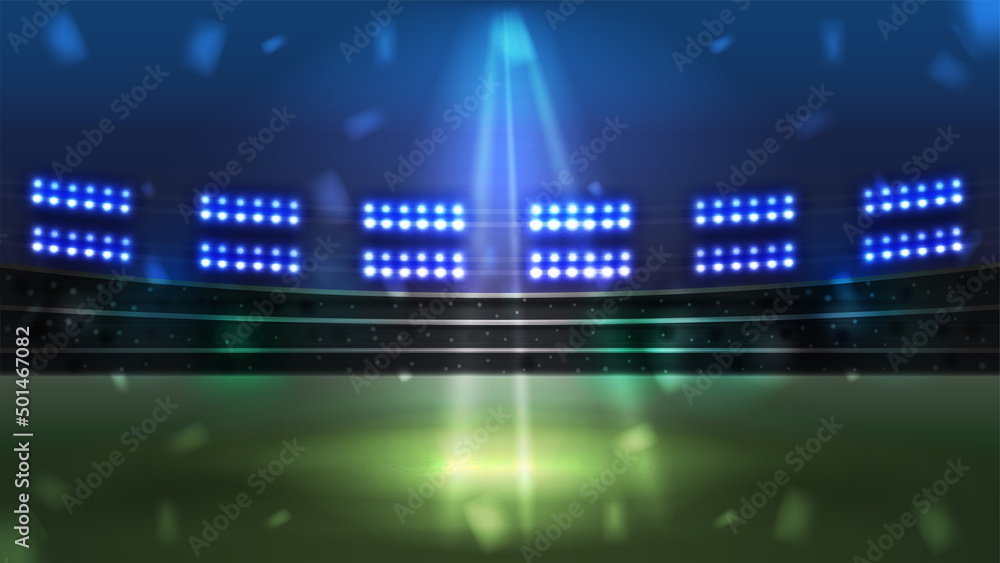 Blank Stadium arena with spotlights, background for your arts Stock ...