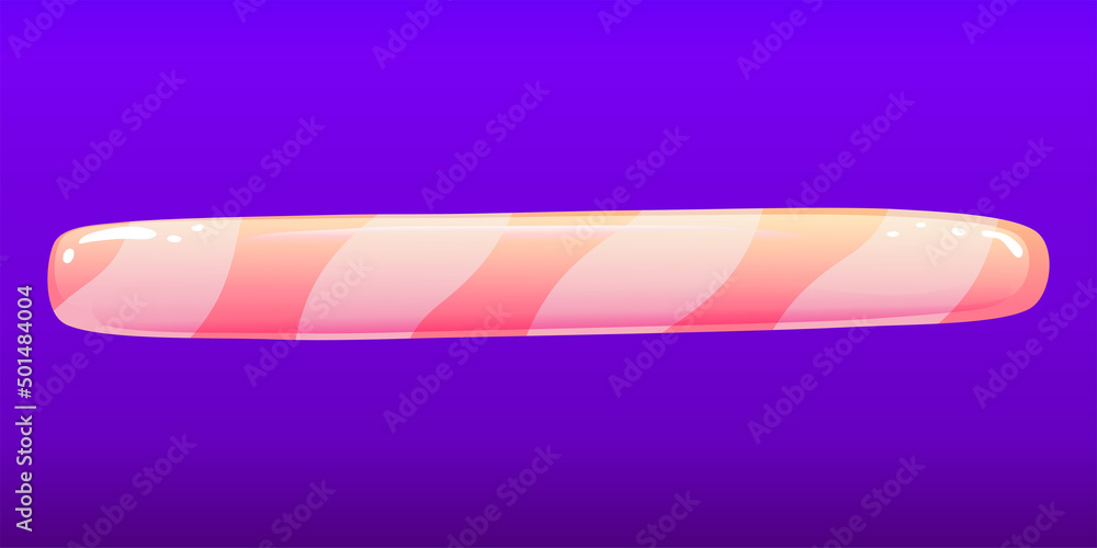 Cartoon loading bar for game interface. Filled bar to download or show ...