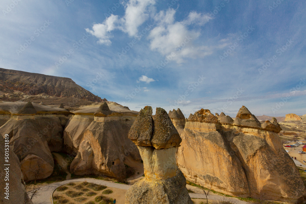 Stock-Foto „Pasabag valley in Cappadocia, Central Anatolia, Turkey ...