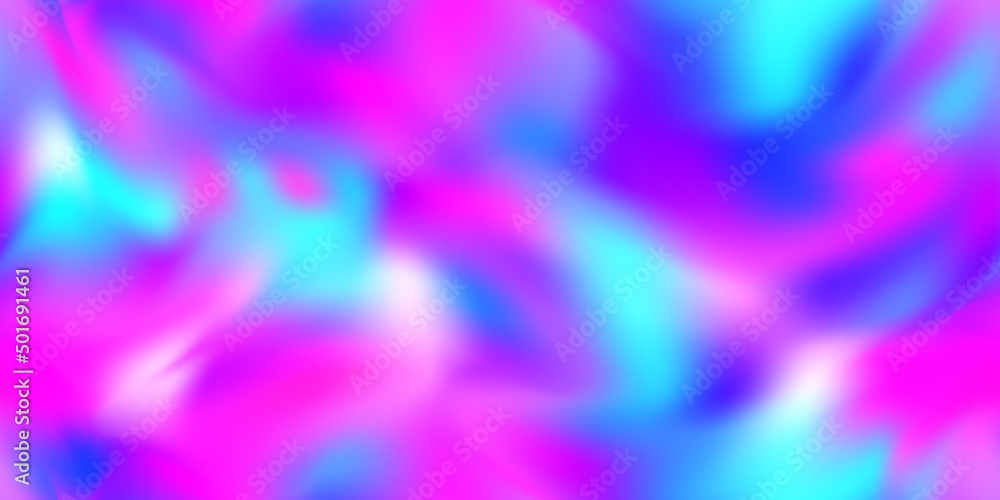 Neon holo abstract seamless pattern. Iridescent rainbow holographic ...