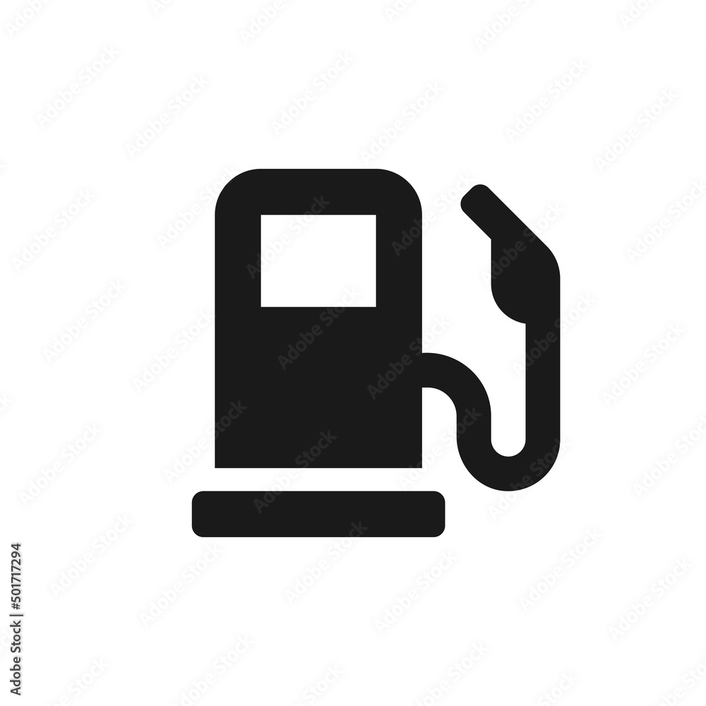Refueling vector icon. Fuel refueling station symbol isolated. Car ...