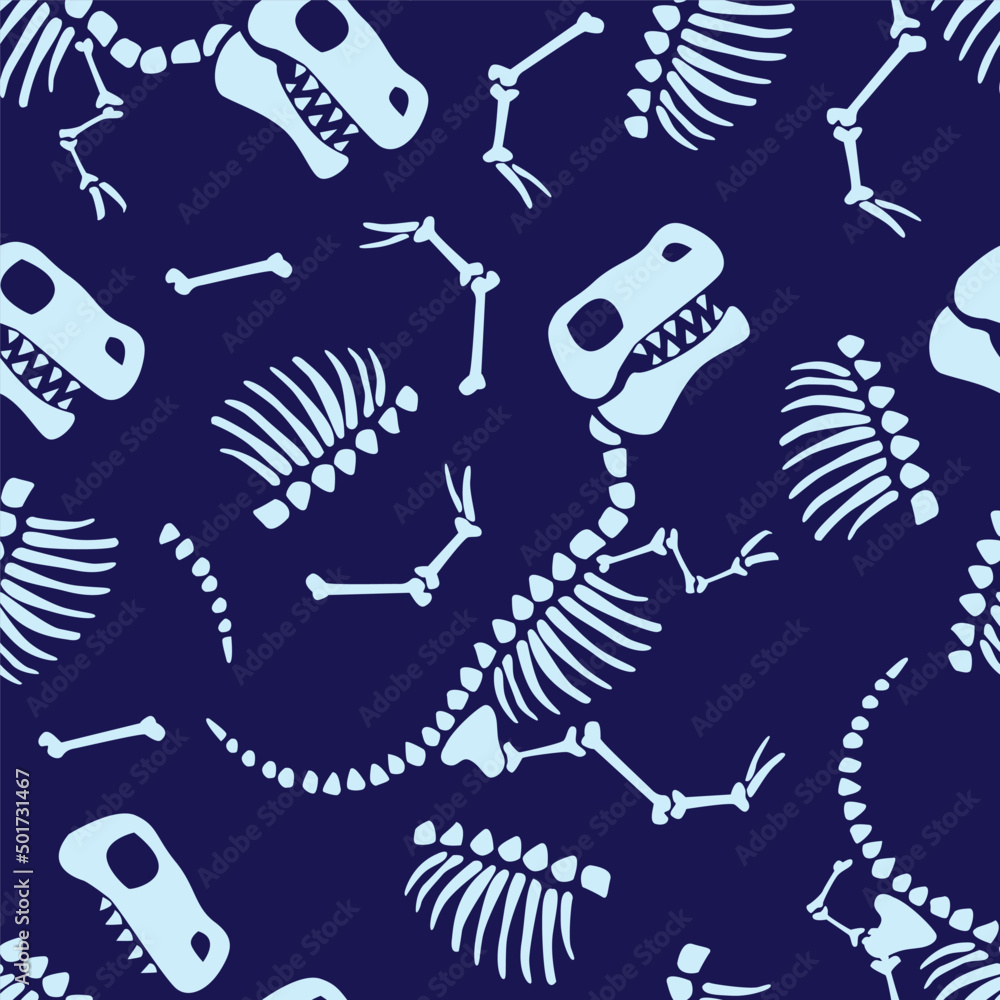 Tyrannosaurus rex seamless pattern 素材庫向量圖 | Adobe Stock