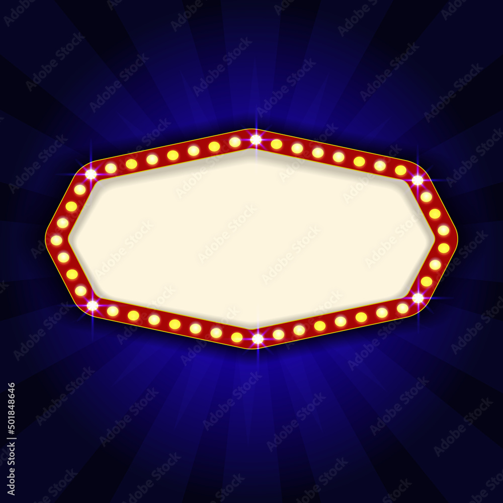 Cinema background with glowing neon Stock Vector | Adobe Stock