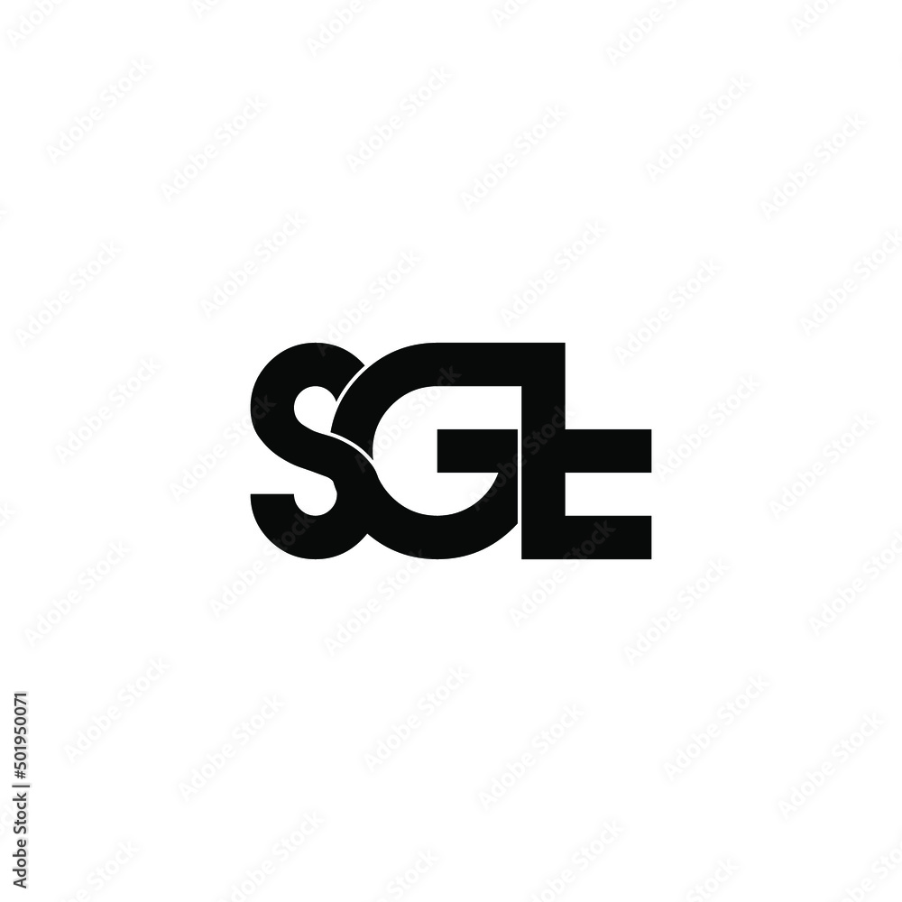 sgt letter original monogram logo design Stock Vector | Adobe Stock