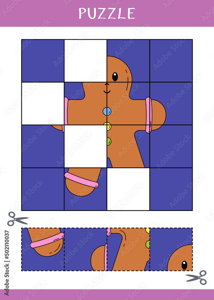 Puzzle for kids. Find the missing parts of the picture. Simple ...
