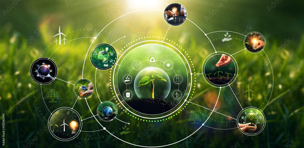 Environment, save clean planet, ecology concept.Sustainable development ...