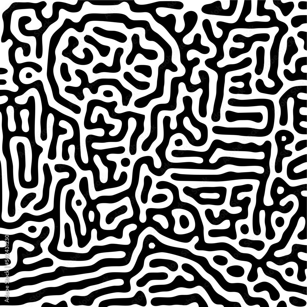 Vector seamless organic pattern background Stock Vector | Adobe Stock