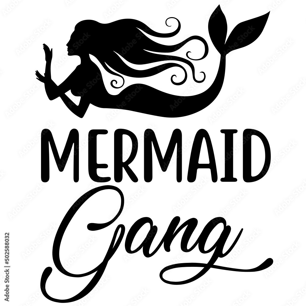 Vector de Stock Mermaid SVG Design,Mermaid Svg, Mermaid Svg Bundle ...