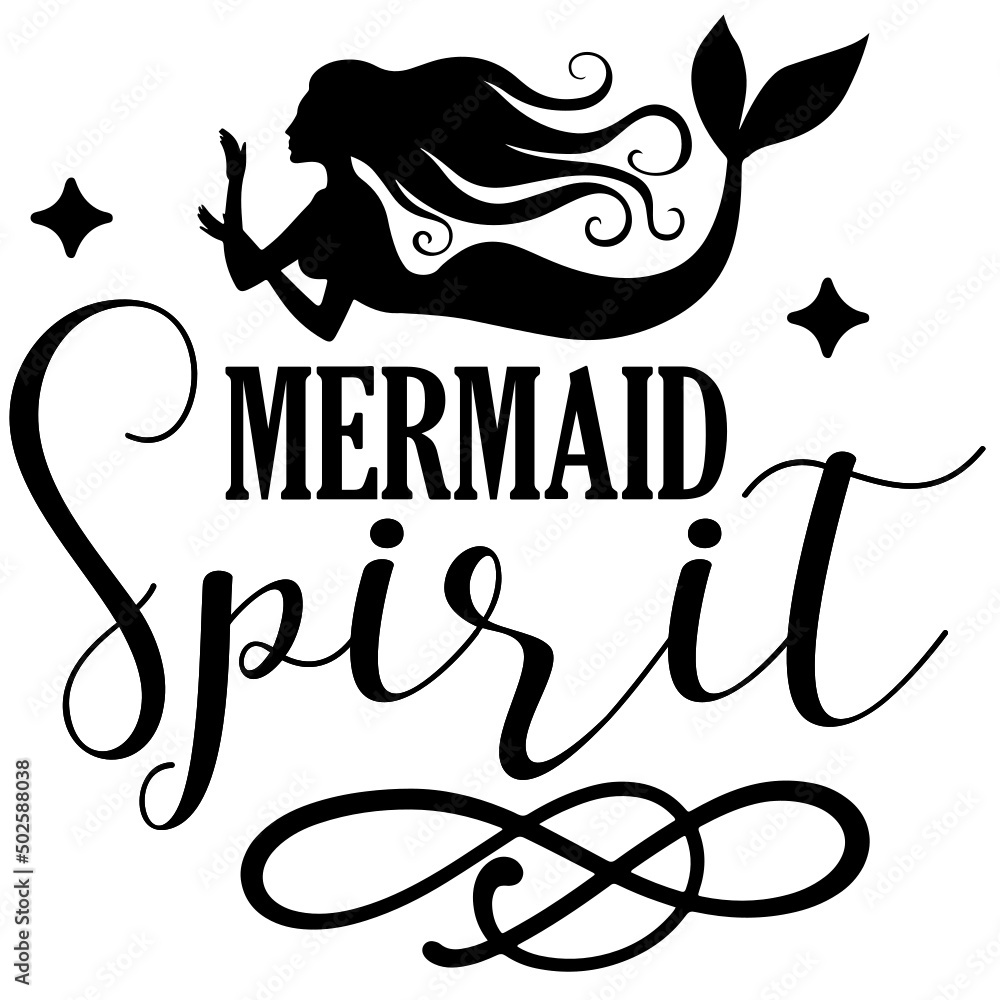 Vector de Stock Mermaid SVG Design,Mermaid Svg, Mermaid Svg Bundle ...
