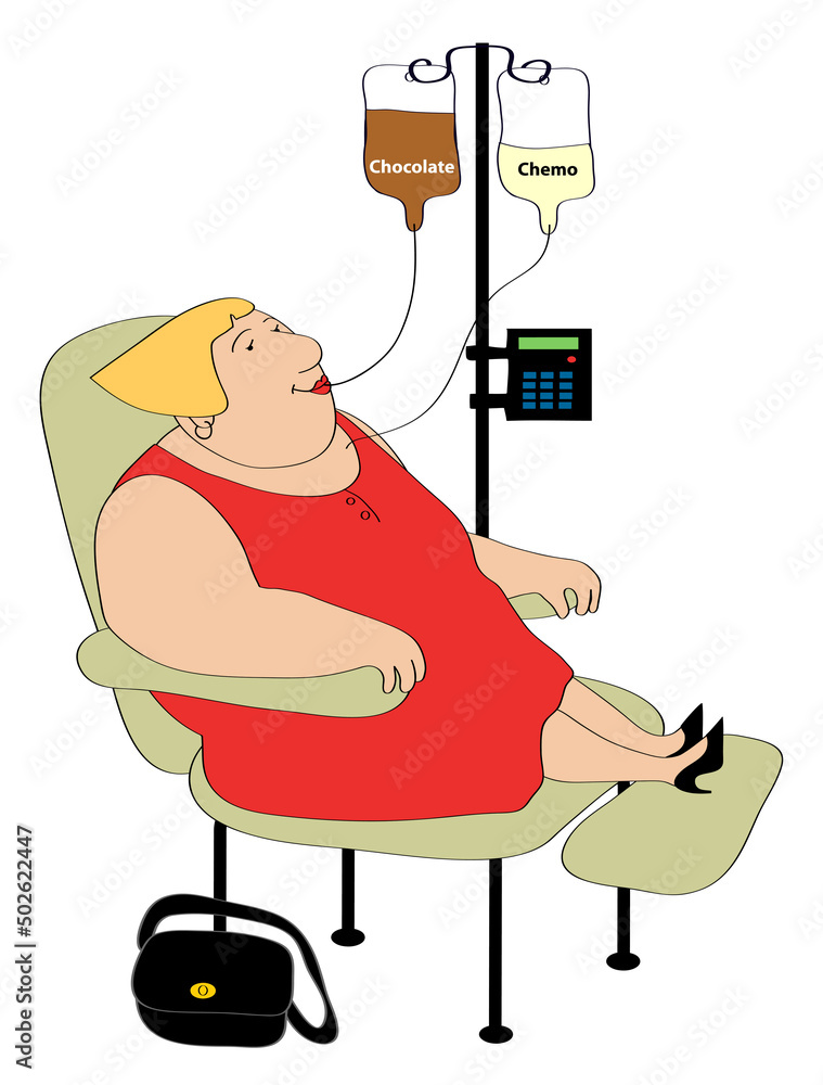 Chemo chair, illustration Stock Illustration | Adobe Stock