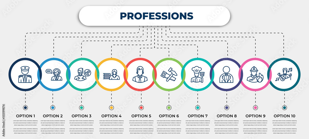 vector infographic template with icons and 10 options or steps ...