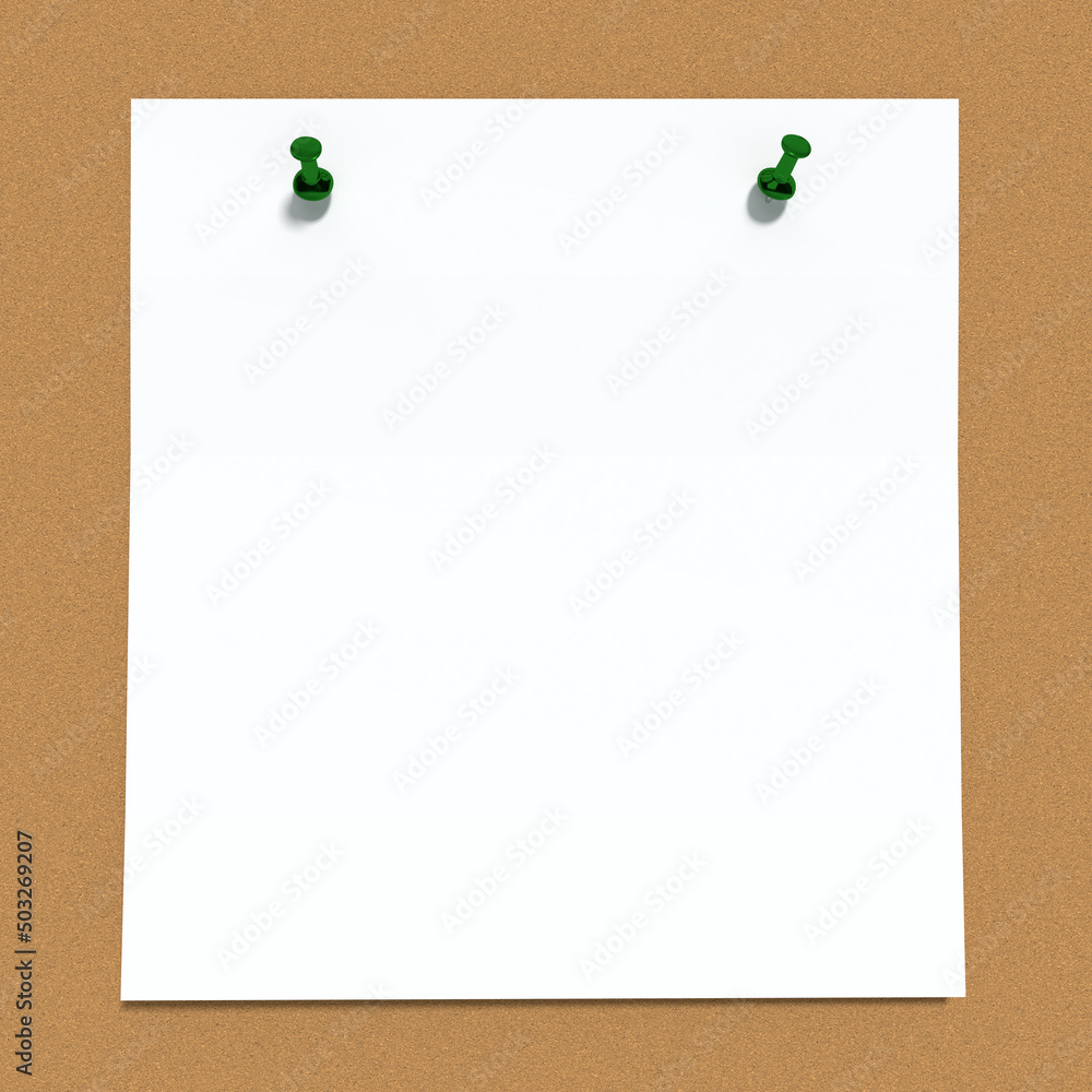 note paper with pin Stock Illustration | Adobe Stock