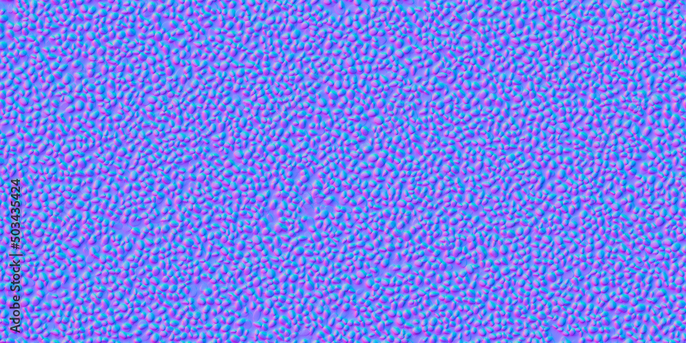 Normal map seamless pattern of fluffy dotted terry towel or carpet. Bump mapping of noise ...