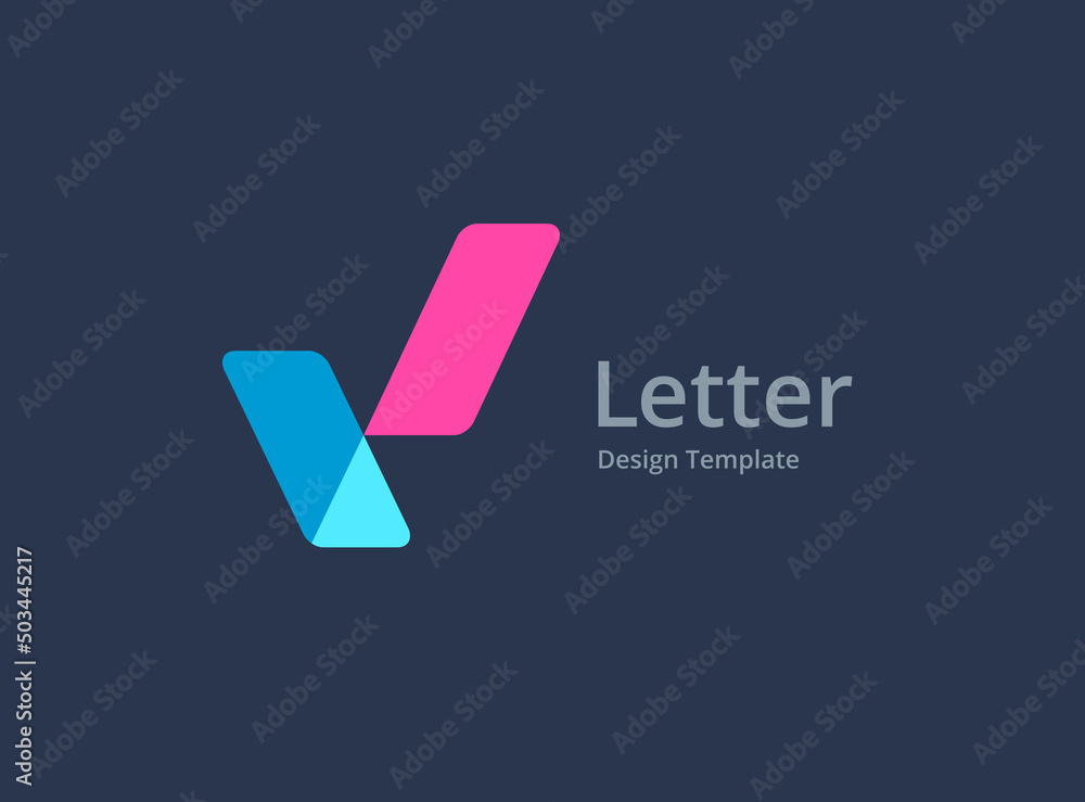 Letter V with check mark logo icon design template elements Stock ...
