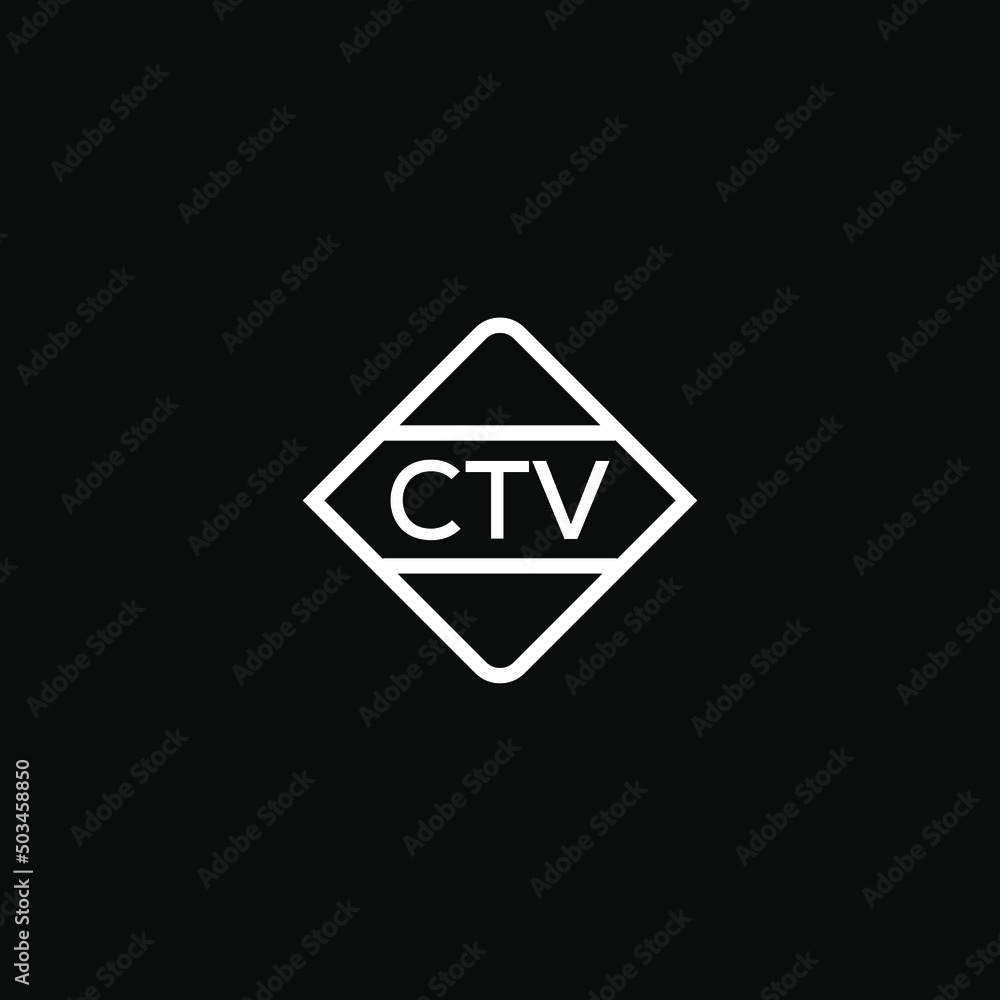 CTV letter design for logo and icon.CTV monogram logo.vector ...