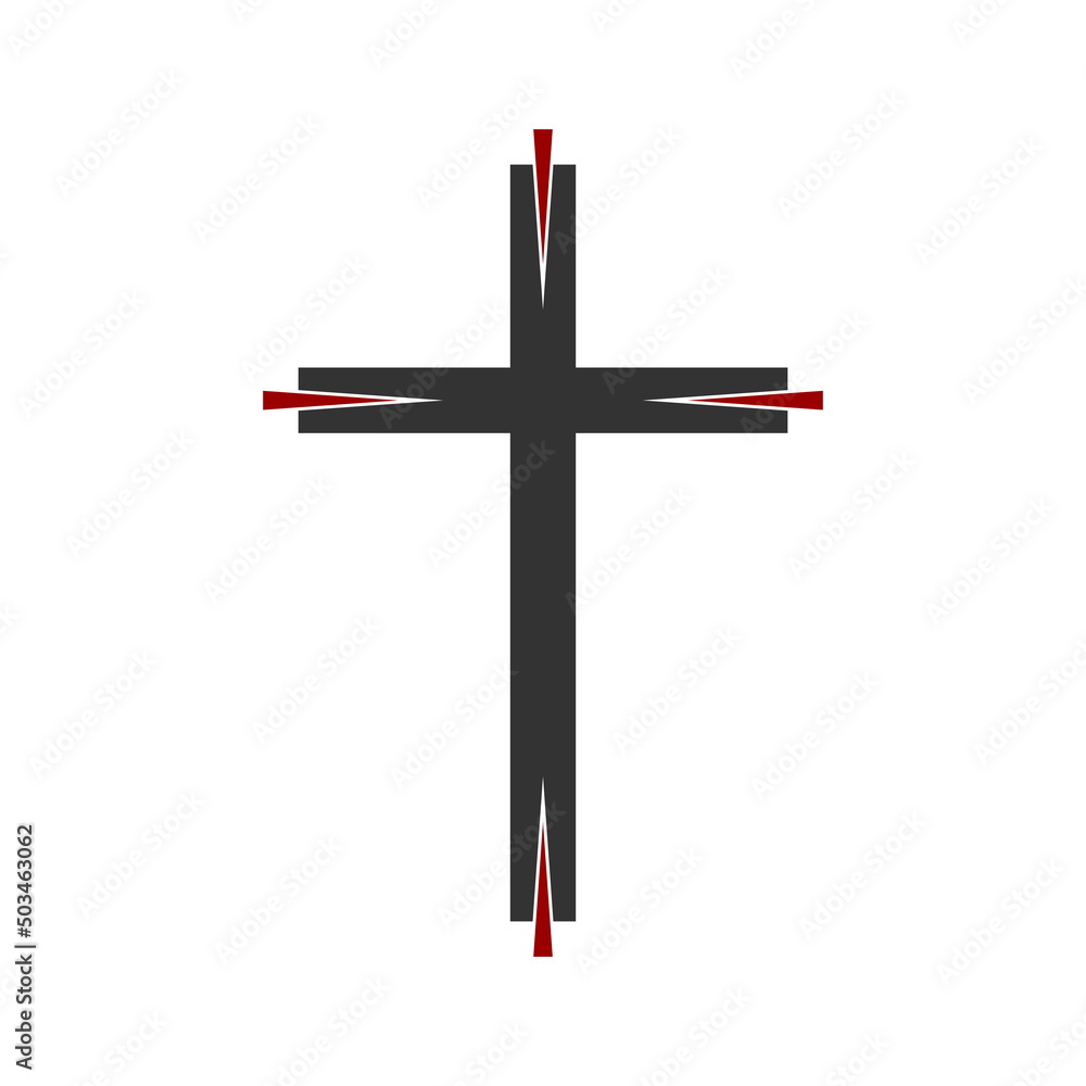 Christian illustration. Church logo. Cross of the Lord and Savior Jesus ...