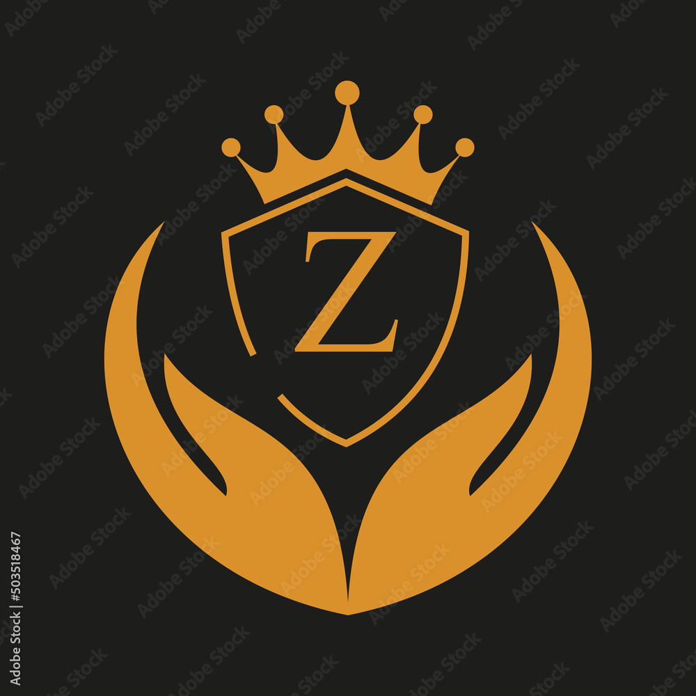 Letter Z Queen Logo Design vector templet crown logo Elegant monogram ...