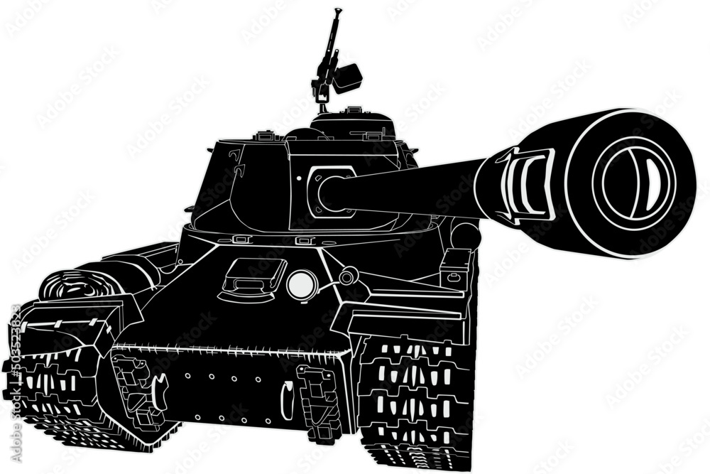 Image of the Soviet heavy tank of the Second World War IS-2 also known ...