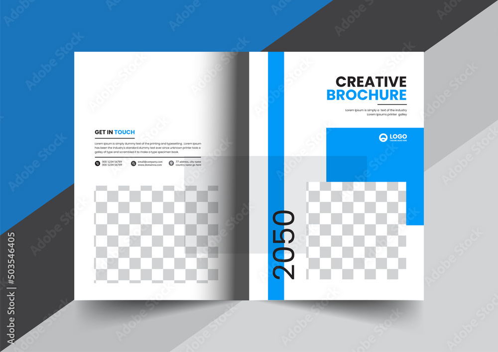 Corporate company profile brochure annual report booklet proposal cover ...