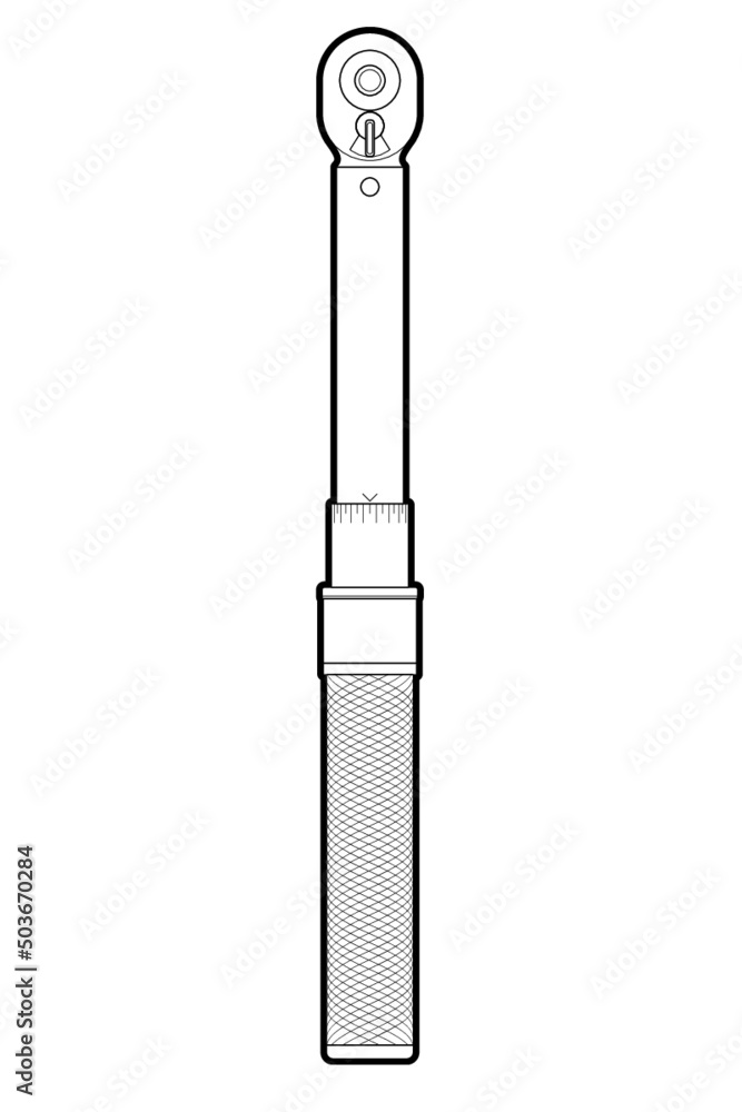 Vetor Torque Wrench vector illustration do Stock | Adobe Stock