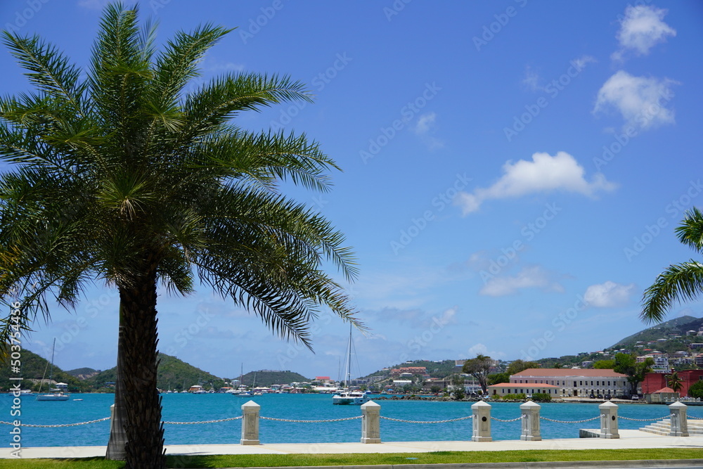St Thomas USVI Charlotte Amalie Waterfront Stock Photo | Adobe Stock