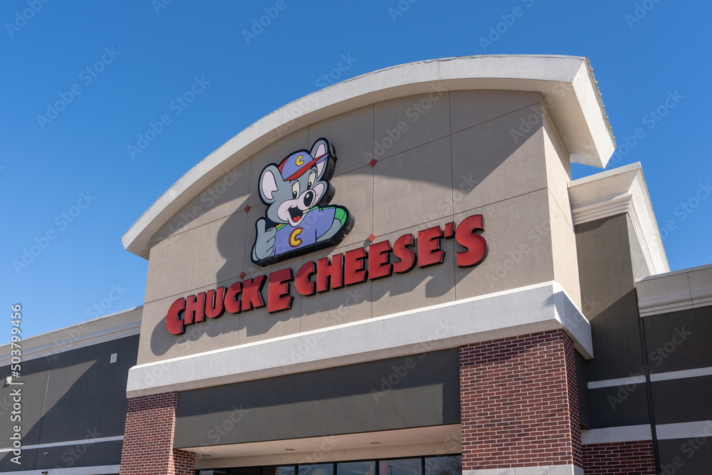 Pearland Texas Usa March 1 2022 A Chuck E Cheese Restaurant In
